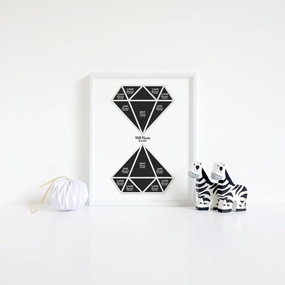 Diamond Family Tree Customized - MyGeneTree