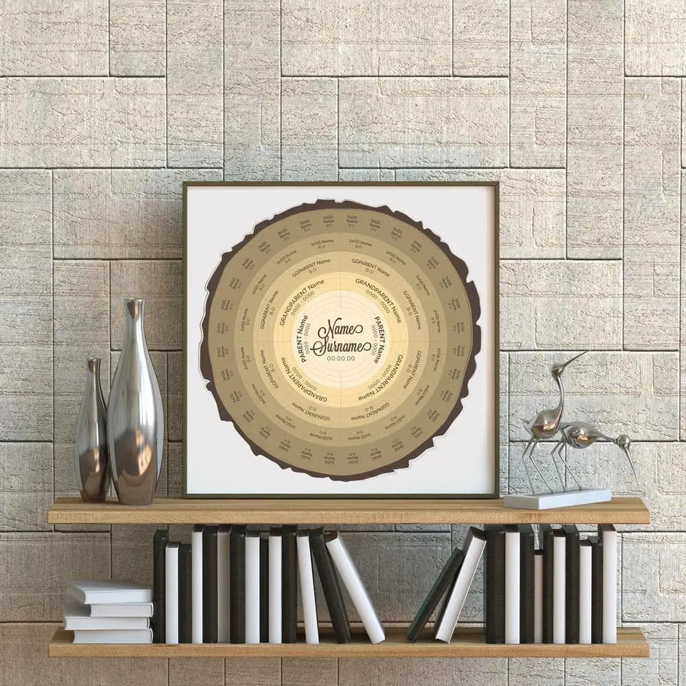 Family Tree Stump Coffee Customized - MyGeneTree